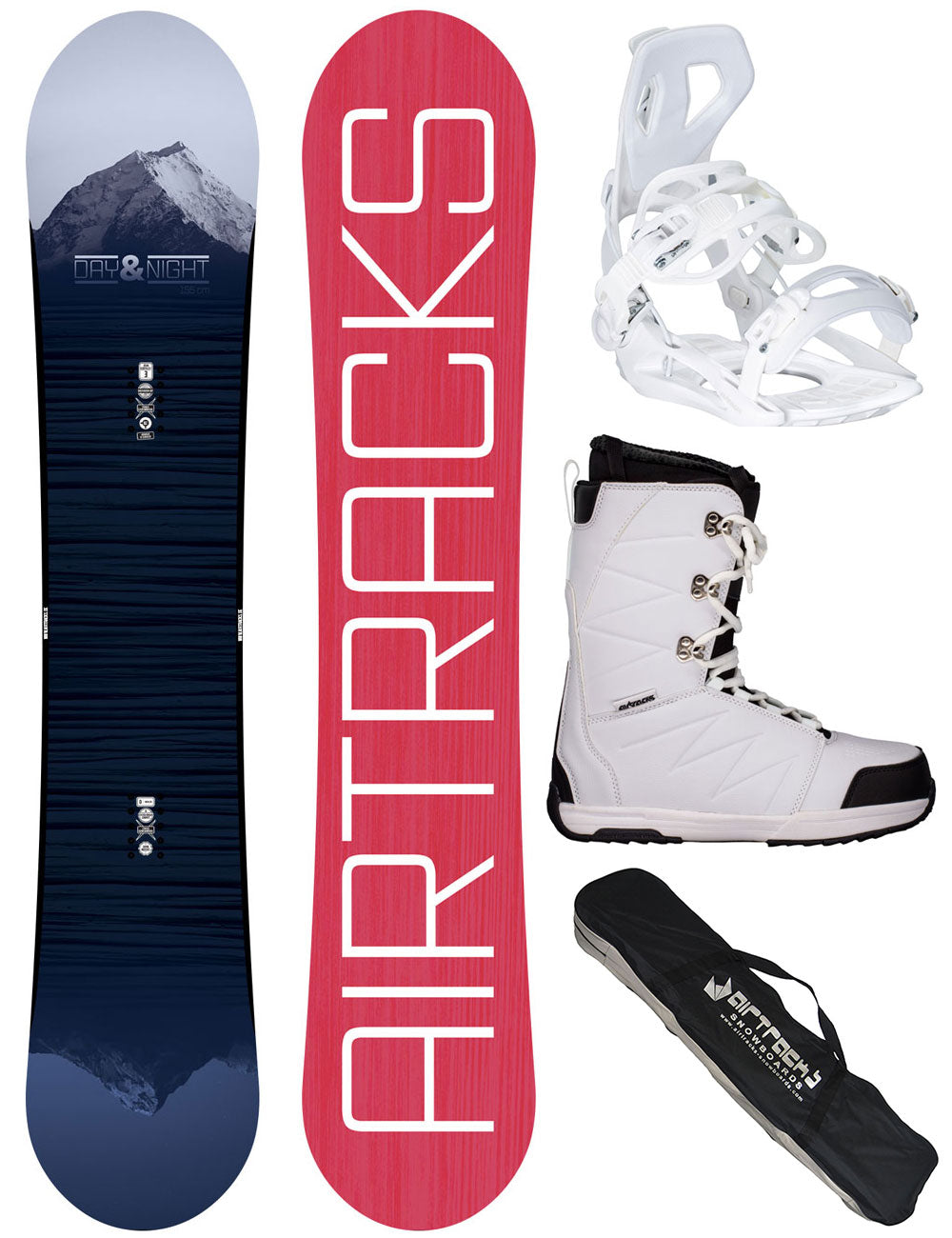 Women's Snowboard Set Day & Night Lengths Snowboard 140cm 145cm 150cm ...